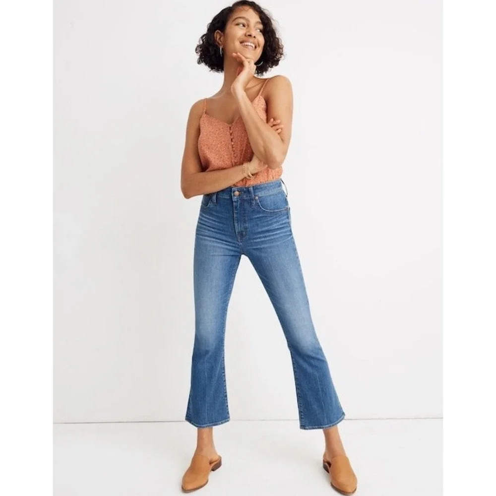 Madewell | Jeans | Madewell Curvy Cali Demiboot Tierney Wash Womens 35 ...